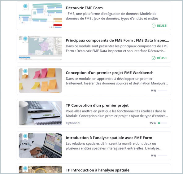 E-learning pour FME - Veremes